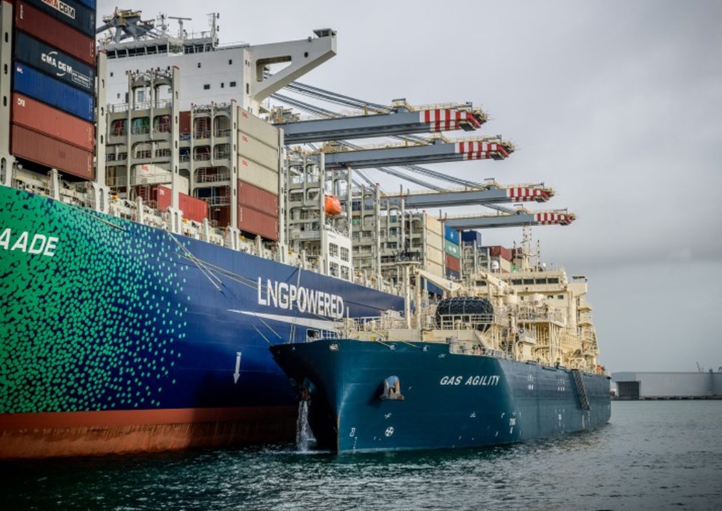 Total and CMA CGM complete LNG bunkering operation Total and CMA CGM complete LNG bunkering operation
