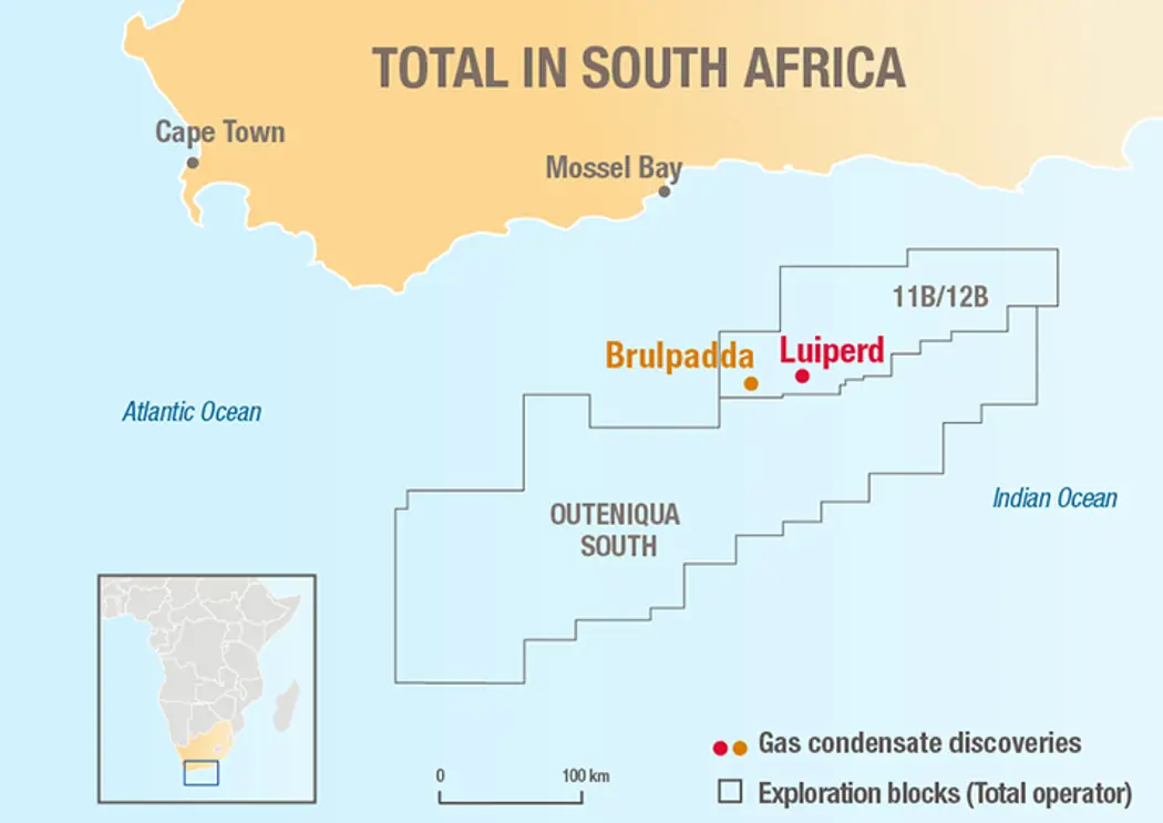 Total makes second significant gas find off South Africa